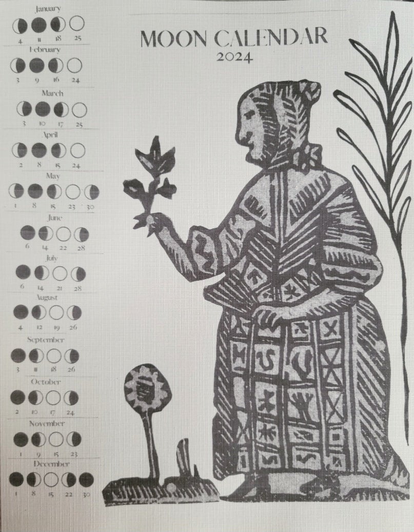 2024 Granny Moon Lunar Calendar | Appalachian Sacred Smoke